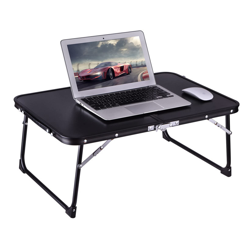 Latitude Run Portable Foldable Aluminum Laptop Table Multi Use Bed Tray For Reading Studying And Snacks Wayfair